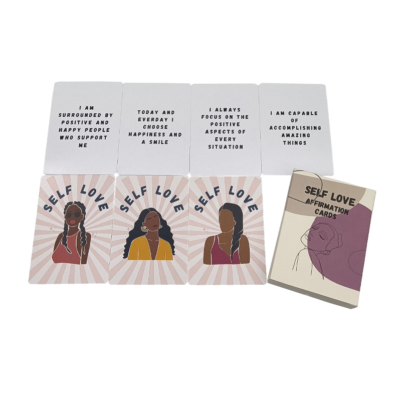 Custom Flash Card Positive Self Love Affirmation Cards For Women - bayaya