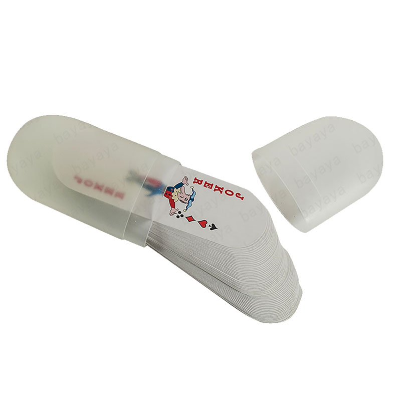 Shaped oval cards personalized custom plastic box - bayaya