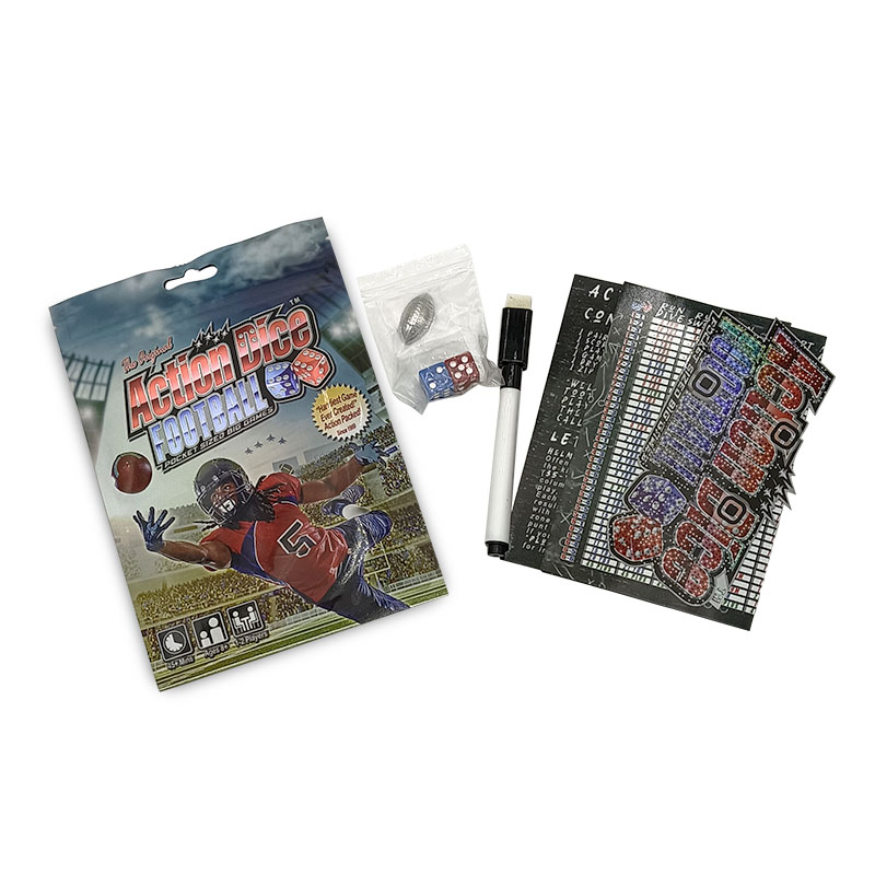 Action Dice Football Sports Cards With Hanging Booster Pack Plastic ...