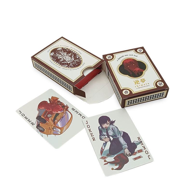 Custom Designed PVC Plastic Poker Deck Front and Back Logo Printing Red ...